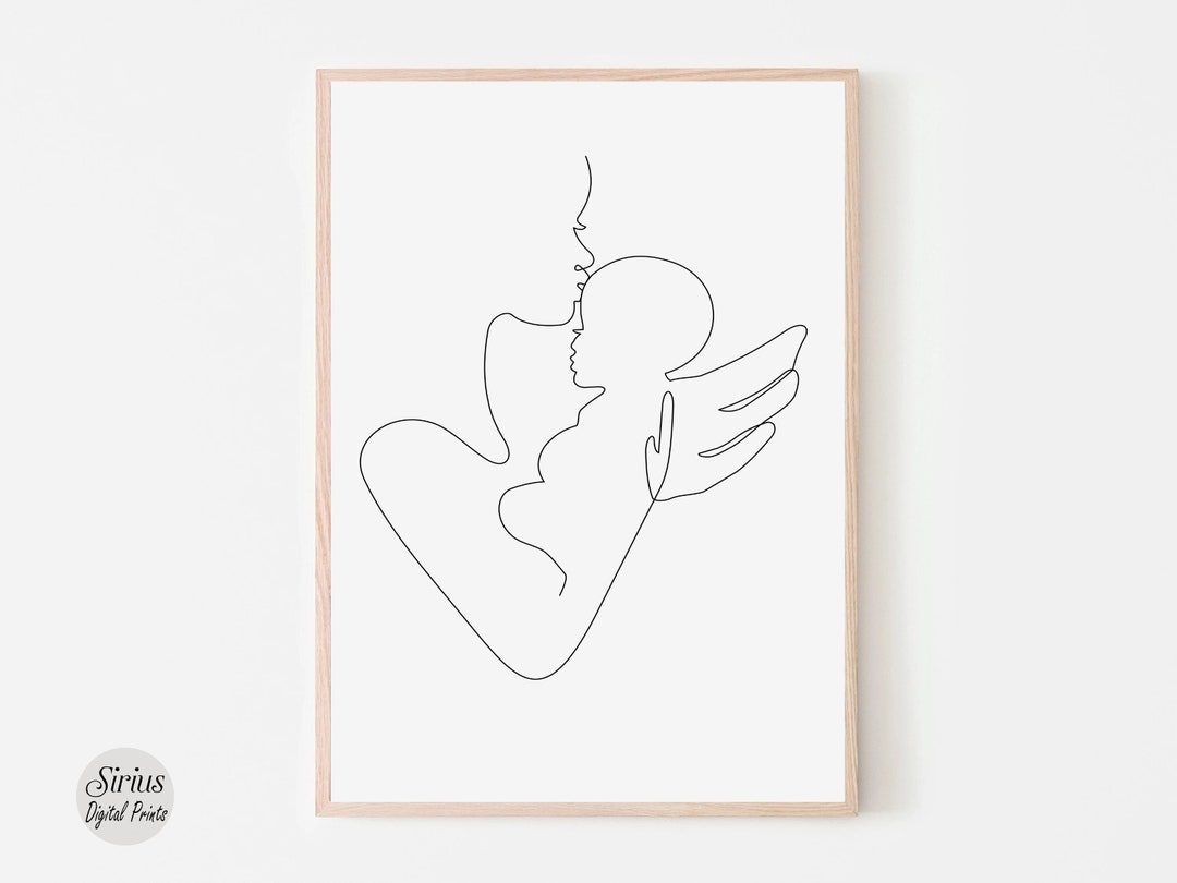 Loss of Baby Print, Miscarriage Gift, Sympathy Gift, Infant Loss, Line ...