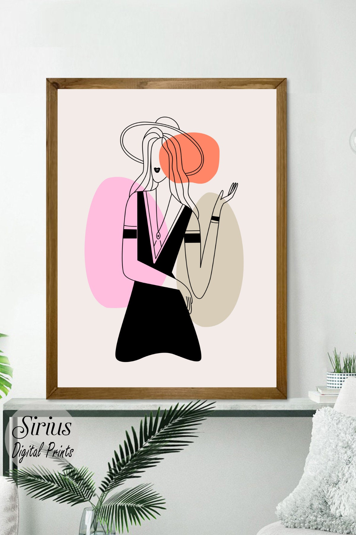 Abstract Woman Prints ,female Body Art,digital Woman Wall Art,boho ...