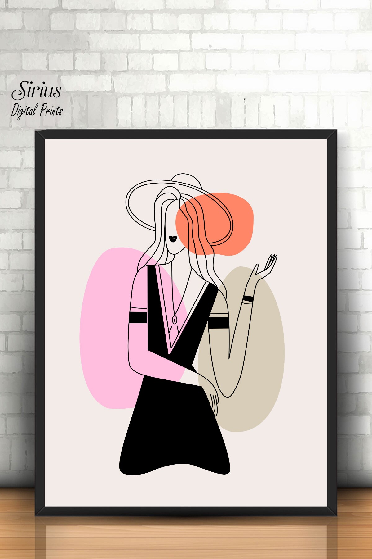 Abstract Woman Prints ,female Body Art,digital Woman Wall Art,boho ...