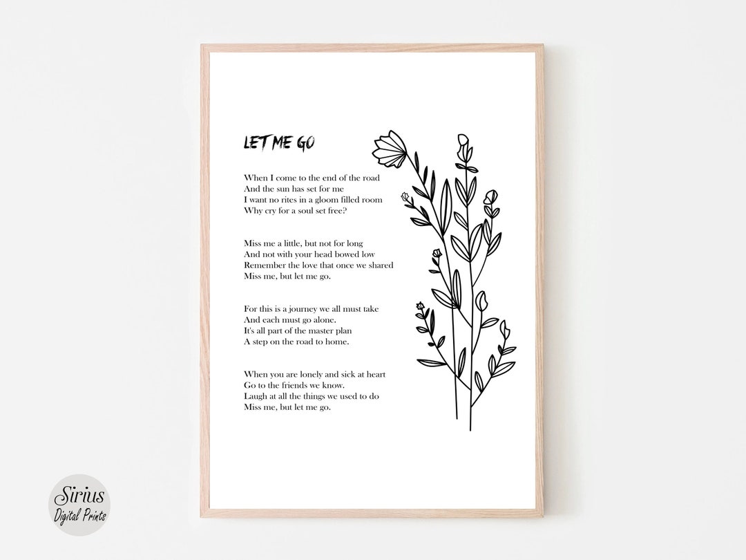 Miss Me but Let Me Go by Christina Rossetti | Poem | Strength | Funeral ...