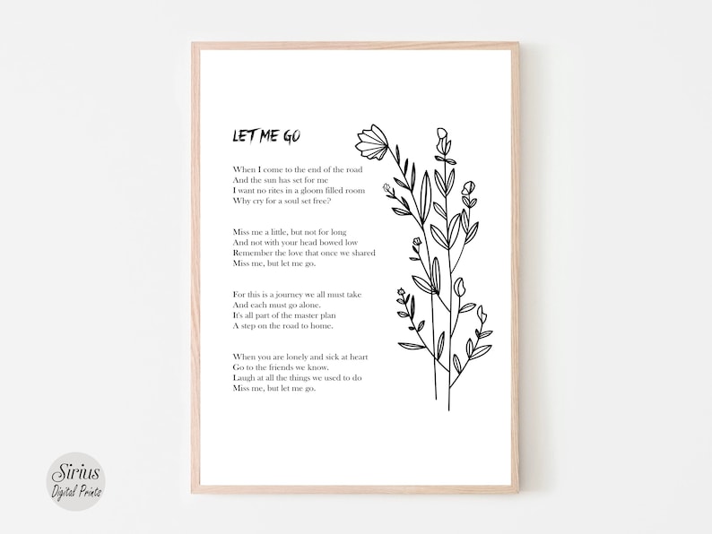 Miss Me but Let Me Go by Christina Rossetti | Poem | Strength | Funeral ...