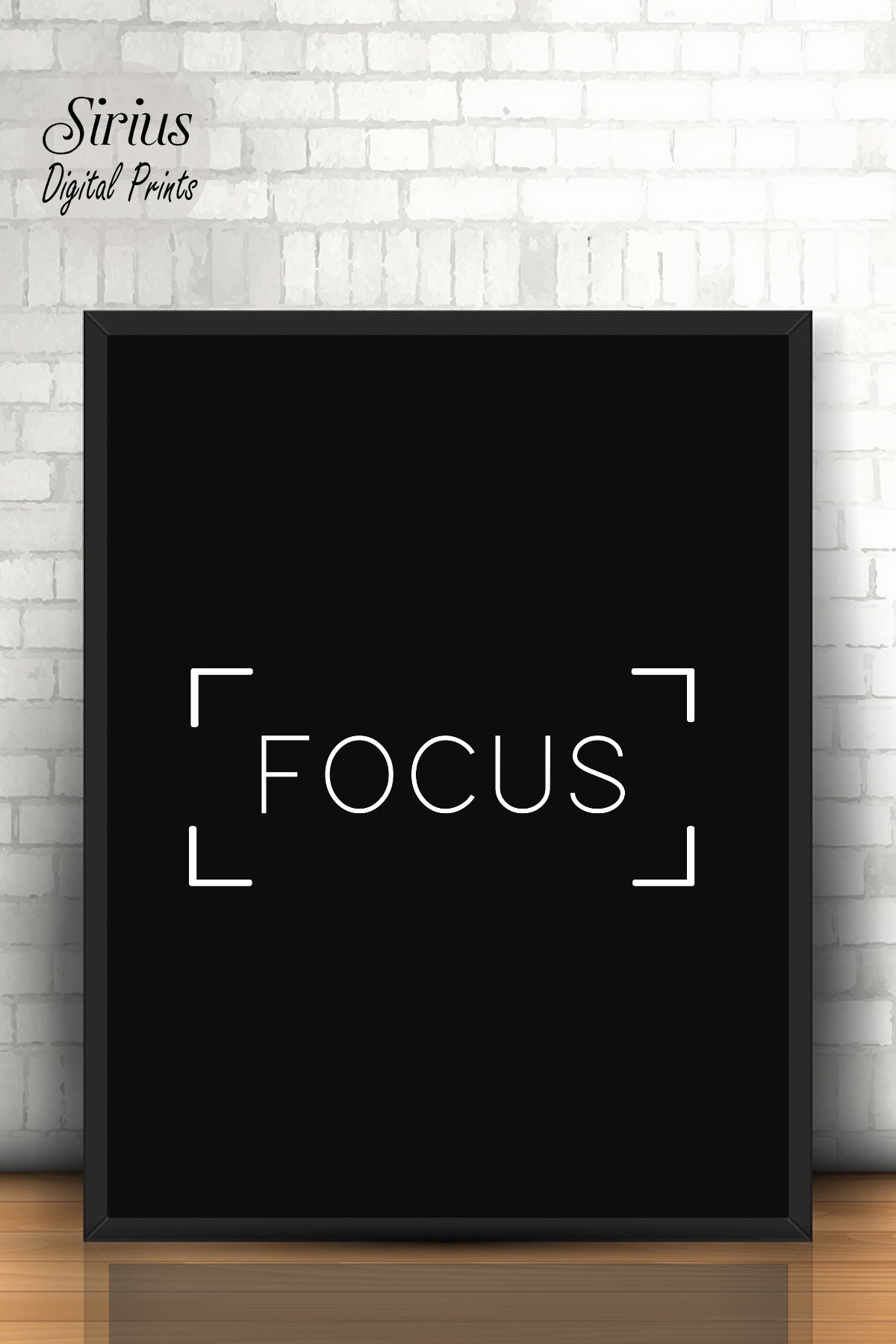 Focus Home Office Wall Decor Minimalist Motivational - Etsy