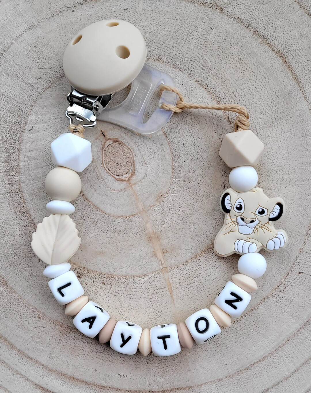 Personalized Simba Pacifier Clip - Etsy