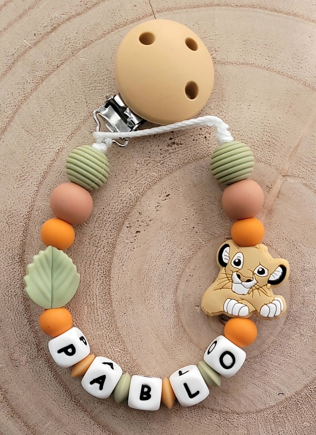 Personalized Simba Pacifier Clip - Etsy