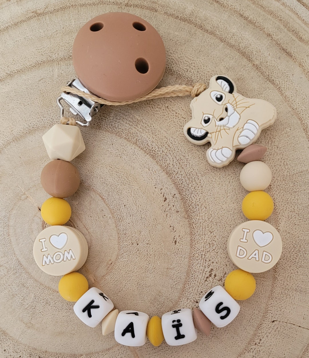 Personalized Simba Pacifier Clip - Etsy