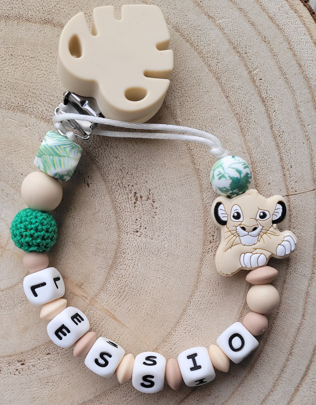 Personalized Simba Pacifier Clip - Etsy