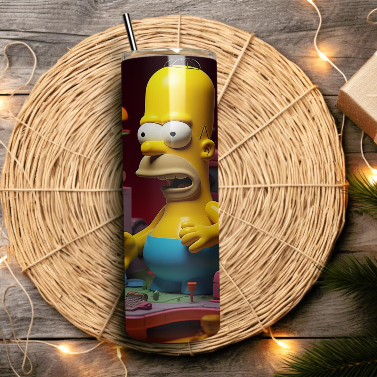 Simpsons Tumbler Design: 20 Oz Skinny Sublimation Image (digital ...