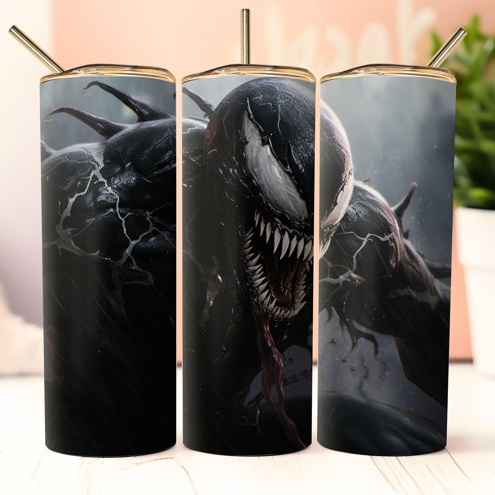 Venom Sublimation Design: 20oz Skinny Tumbler Template (digital ...