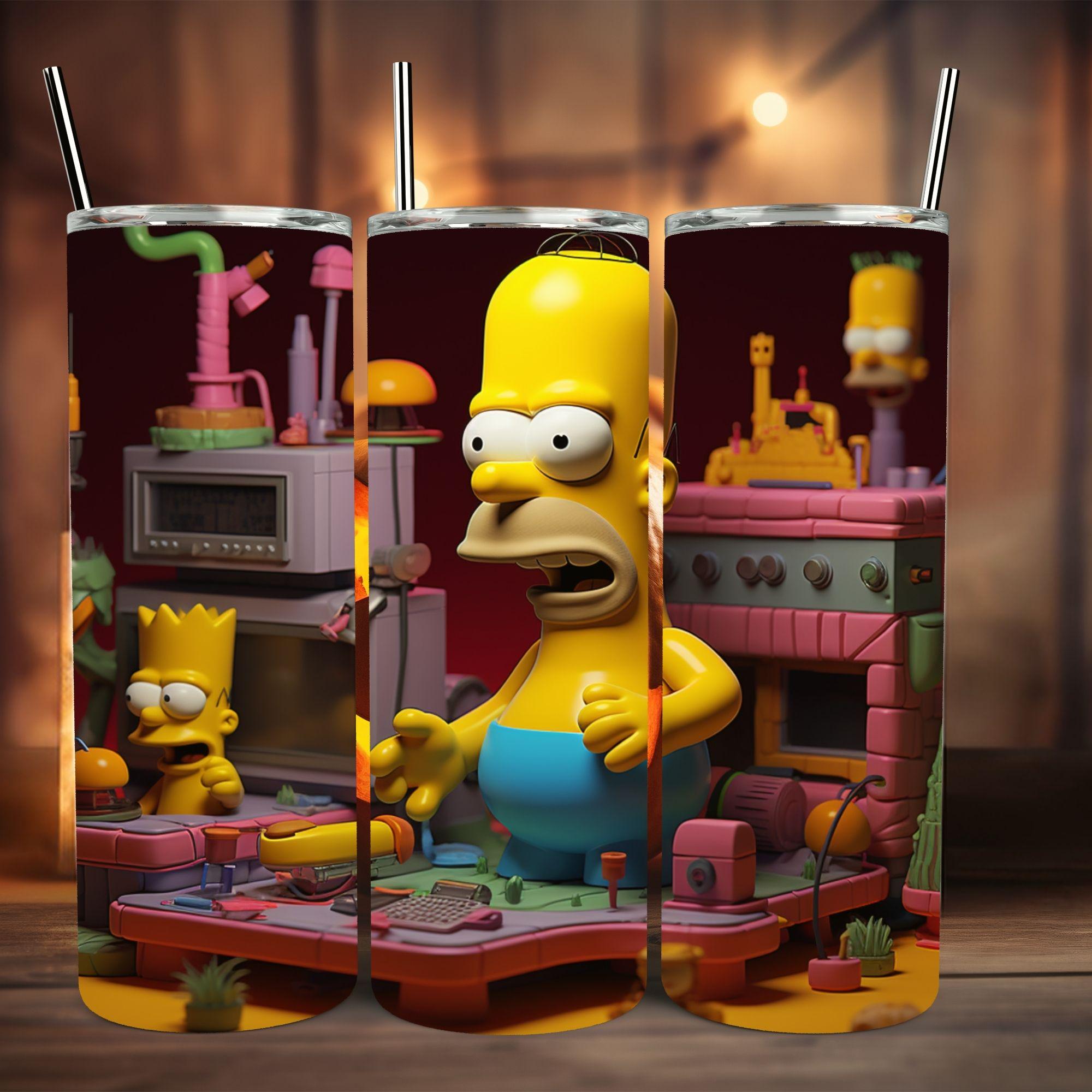Simpsons Tumbler Design: 20 Oz Skinny Sublimation Image (digital ...