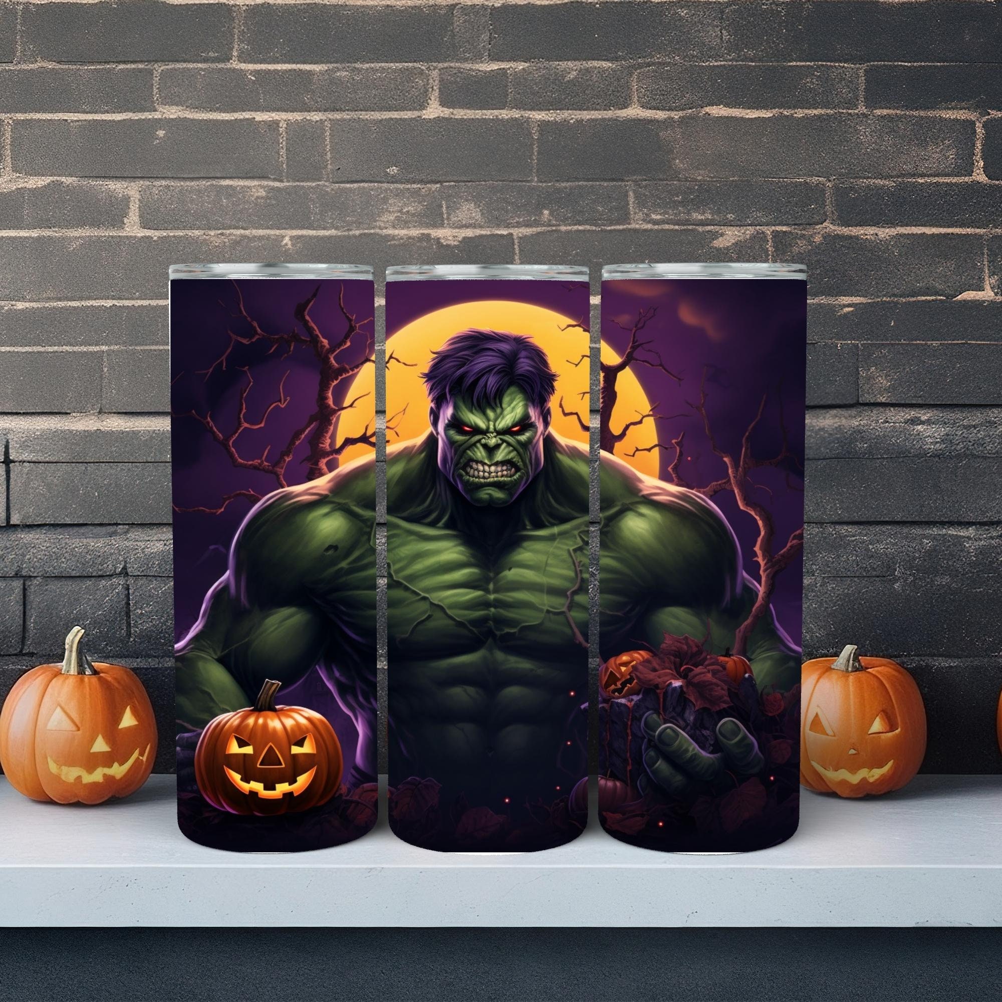 Halloween Tumbler Hulk Spooky Pumpkin Wrap 20oz Skinny 40oz Sublimation ...