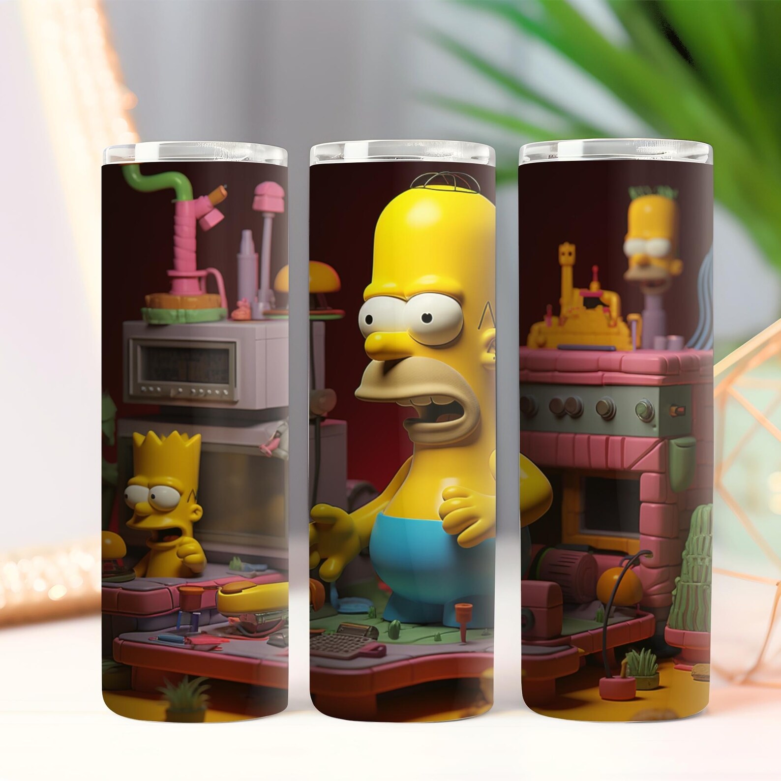 Simpsons Tumbler Design: 20 Oz Skinny Sublimation Image (digital ...