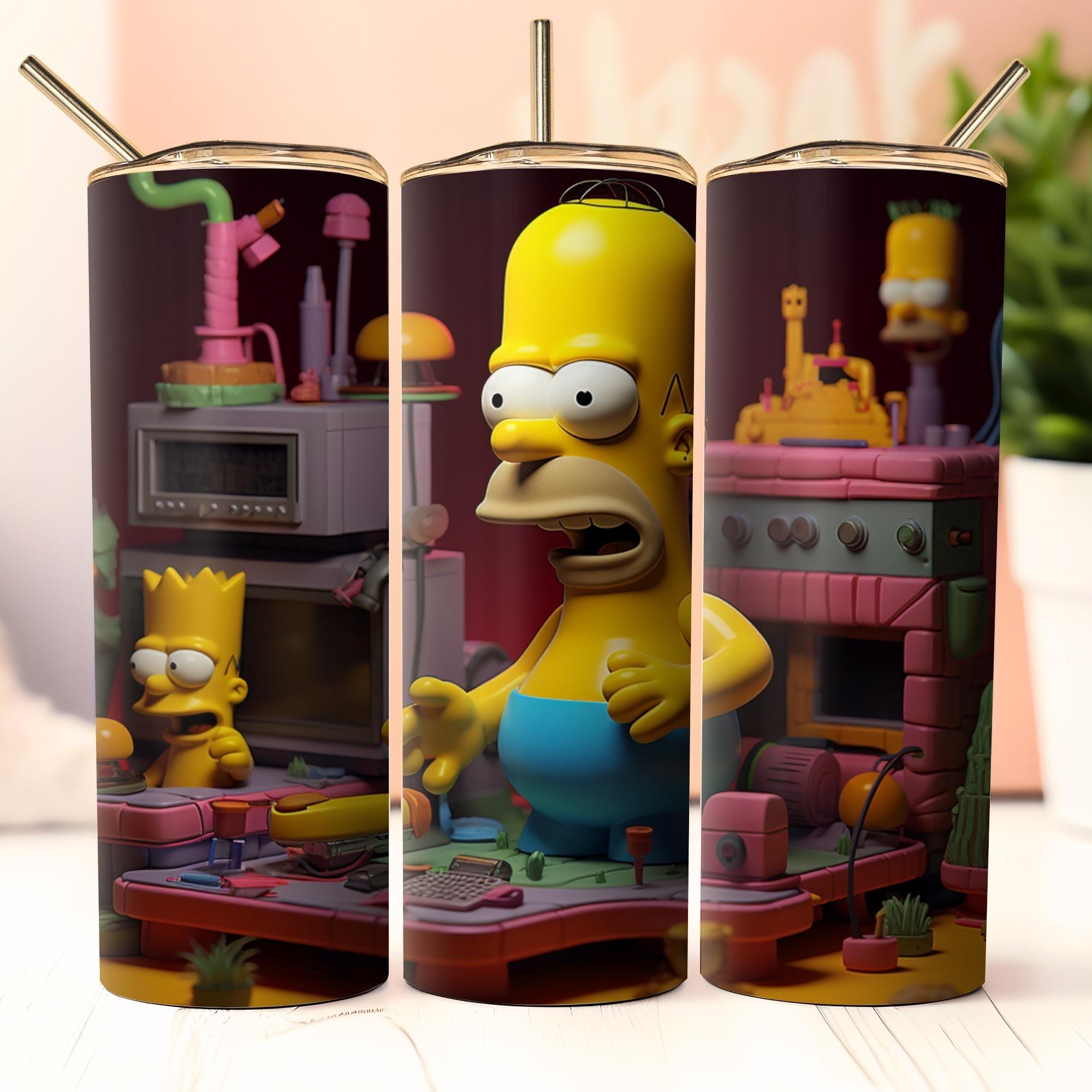 Simpsons Tumbler Design: 20 Oz Skinny Sublimation Image (digital ...