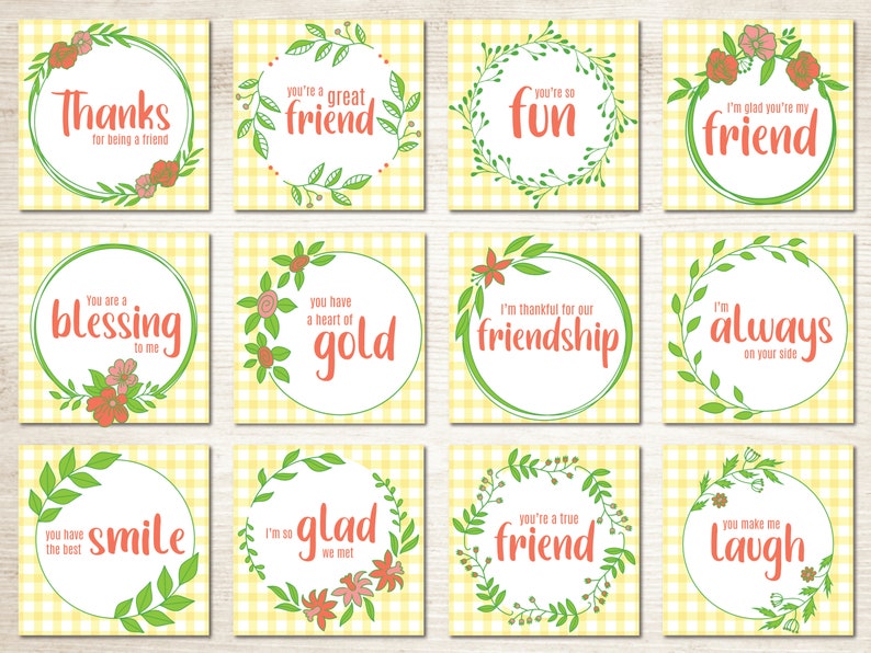 Printable Friendsgiving Cards, Friendship Cards for Women, Printable ...