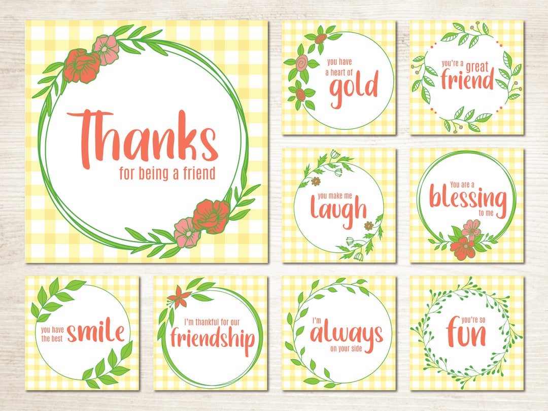 Printable Friendsgiving Cards, Friendship Cards for Women, Printable ...
