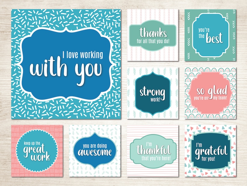 Encouragement Cards for Work, Affirmation Cards for Women, Co-worker ...