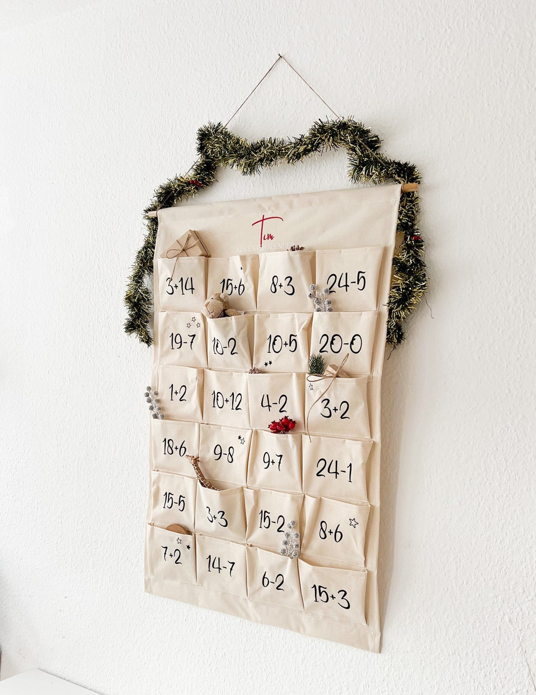 Personalized XXL Advent Calendar for Children to Fill Yourself, 24 ...