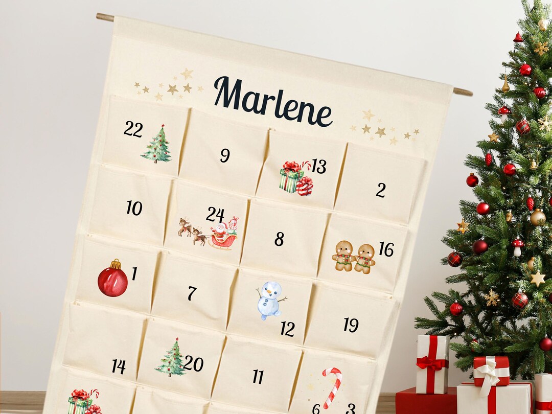 Personalized XXL Advent Calendar for Children to Fill Themselves, 24 ...