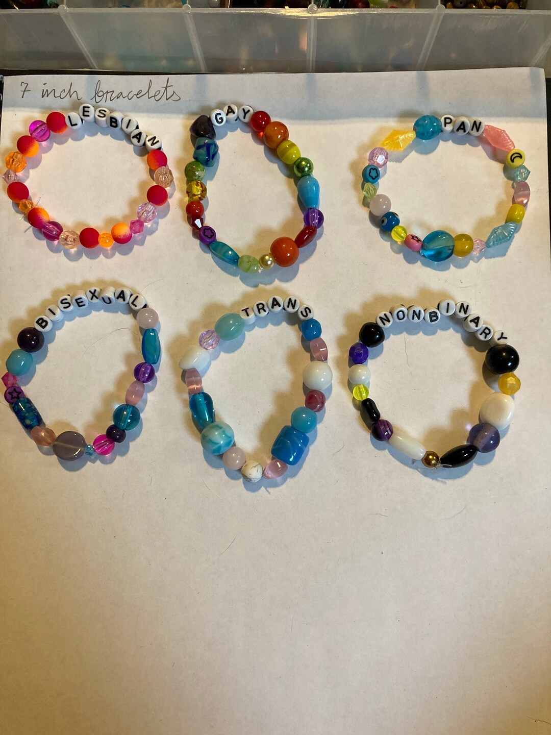 Custom LGBTQIA+ Pride Bracelets Made to Fit Your Wrist! - Etsy