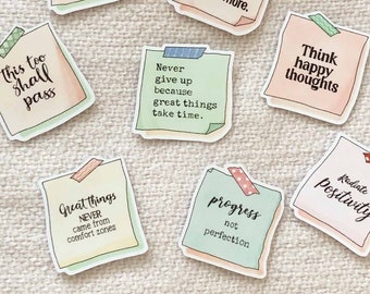 40 Pcs Motivational Stickers Self Love Stickers Mental Health Stickers ...
