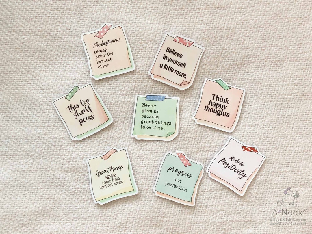 Notes to Self Stickers 2 I Mental Health Stickers L Daily Reminder ...