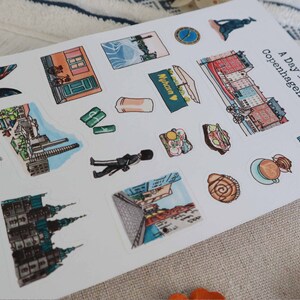 Copenhagen Stickers for Travel Journal Sticker for Journal Europe ...