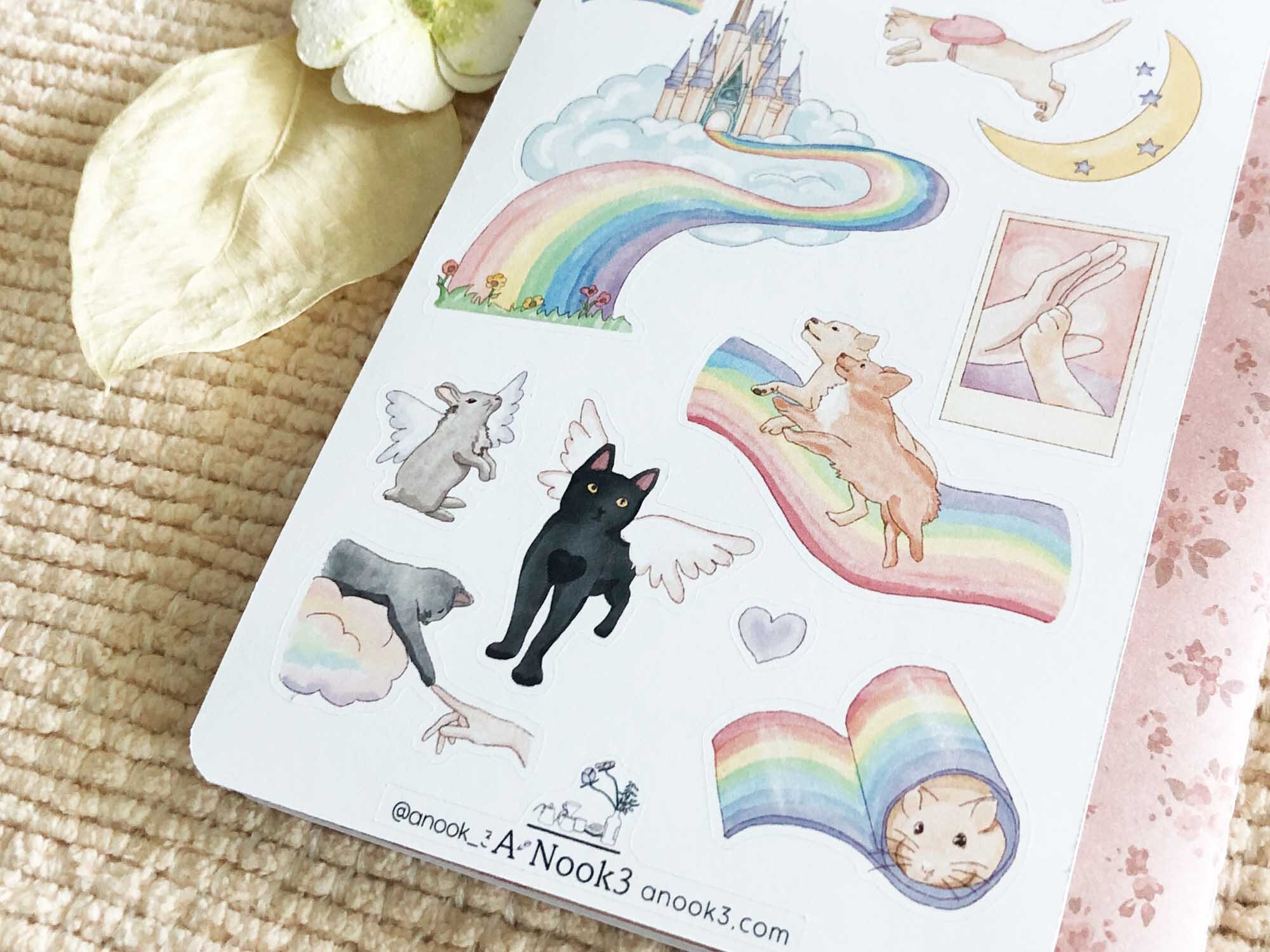 Rainbow Bridge Sticker L Bullet Journal Sticker Sheet L Illustration ...