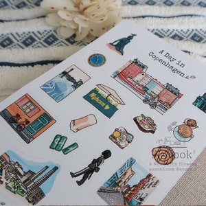Copenhagen Stickers for Travel Journal Sticker for Journal Europe ...
