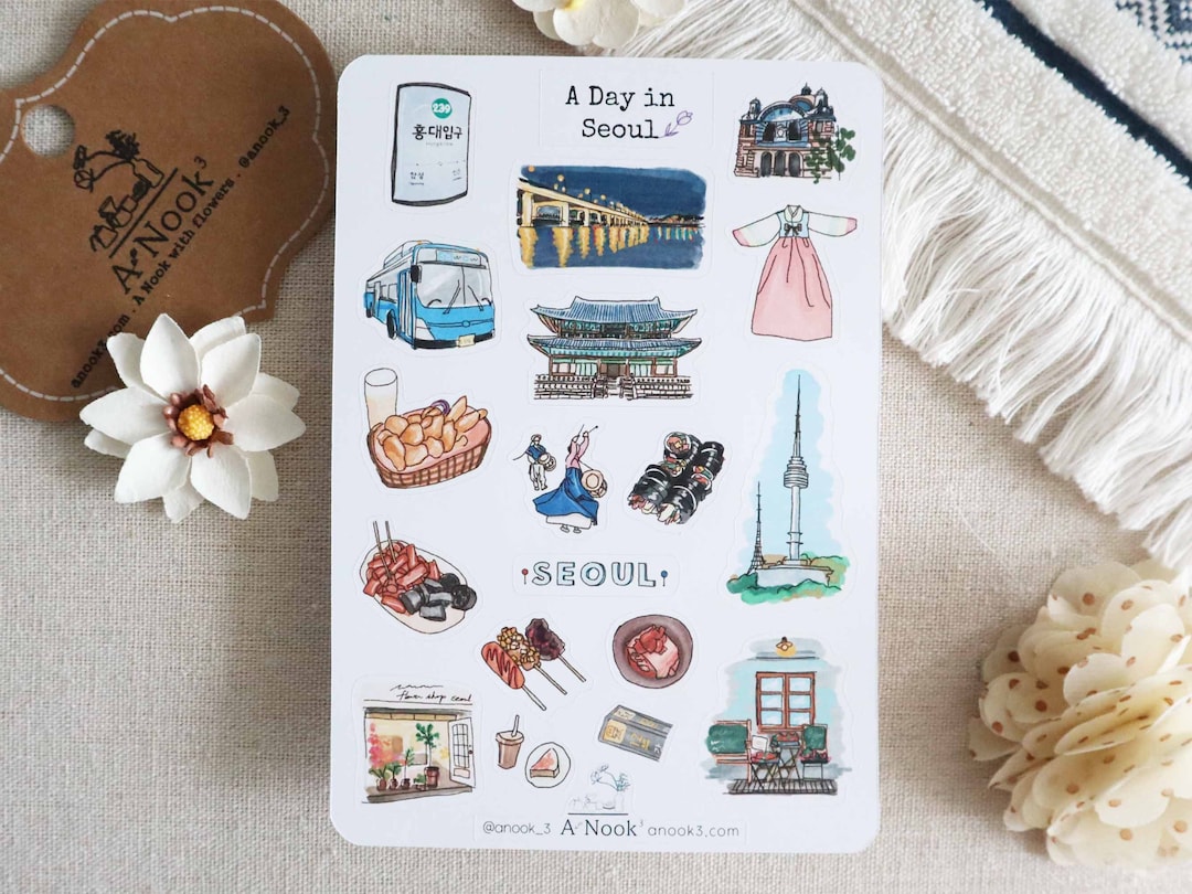 Seoul Travel Stickers: Busan Jeju Island South Korea Journal Planner ...