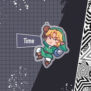 Legend of Zelda Hanging Link Charms | Acrylic | Keychains - Etsy