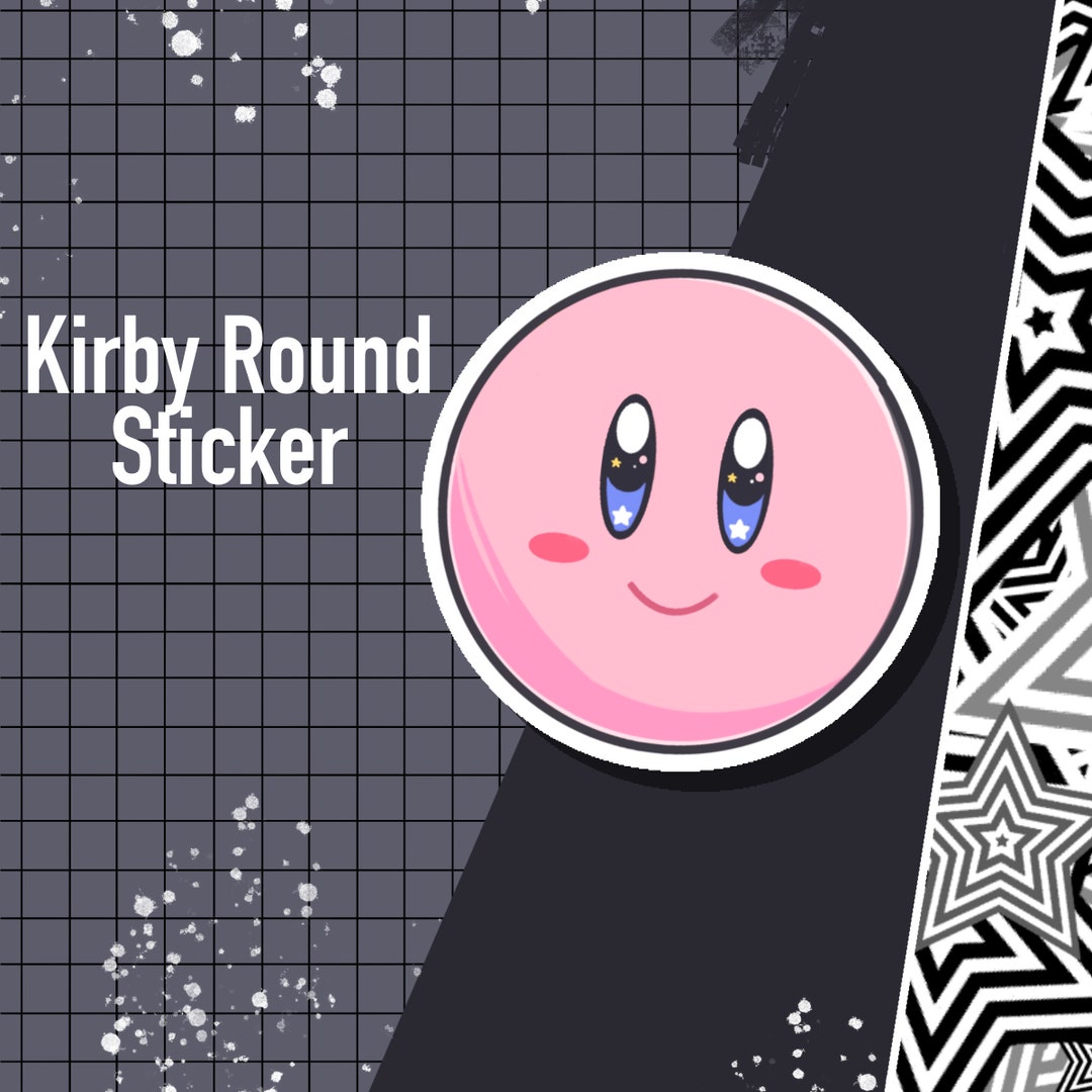 Kirby Round Stickers | Vinyl | Decals - Etsy