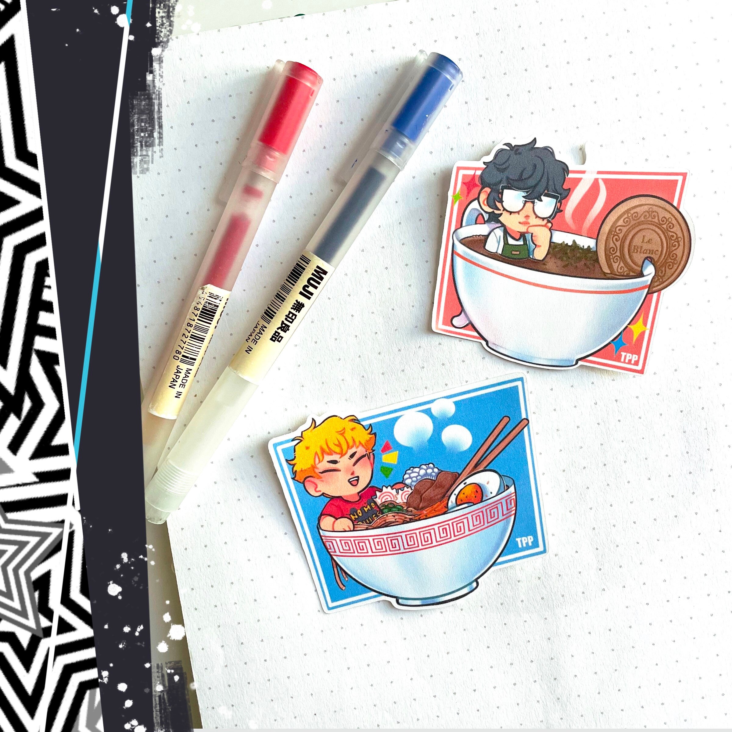Persona 5 Foodie Phantom Theives Stickers | Phantom Thieves | Matte ...