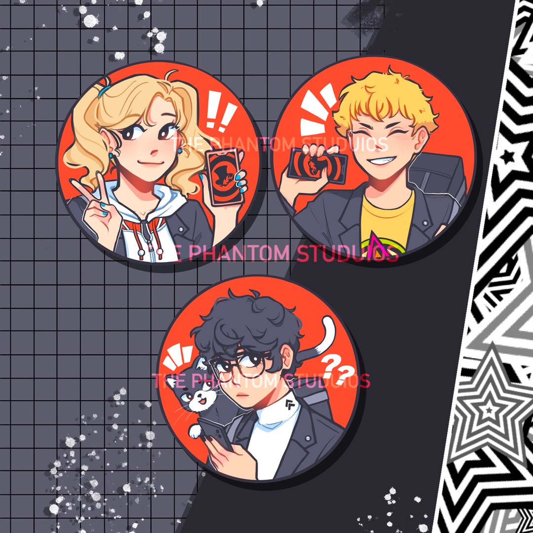 Persona 5 Original Trio Stickers | Phantom Thieves | Matte | Decals ...