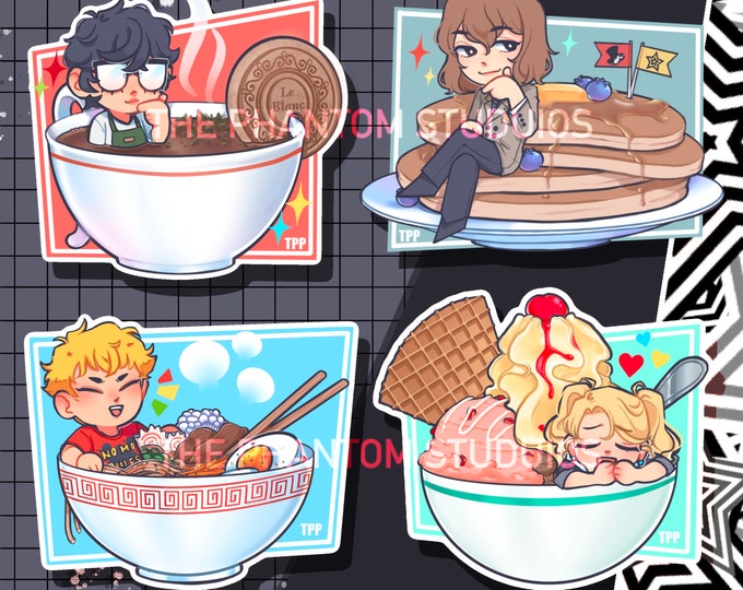 Persona 5 Foodie Phantom Theives Stickers | Phantom Thieves | Matte ...