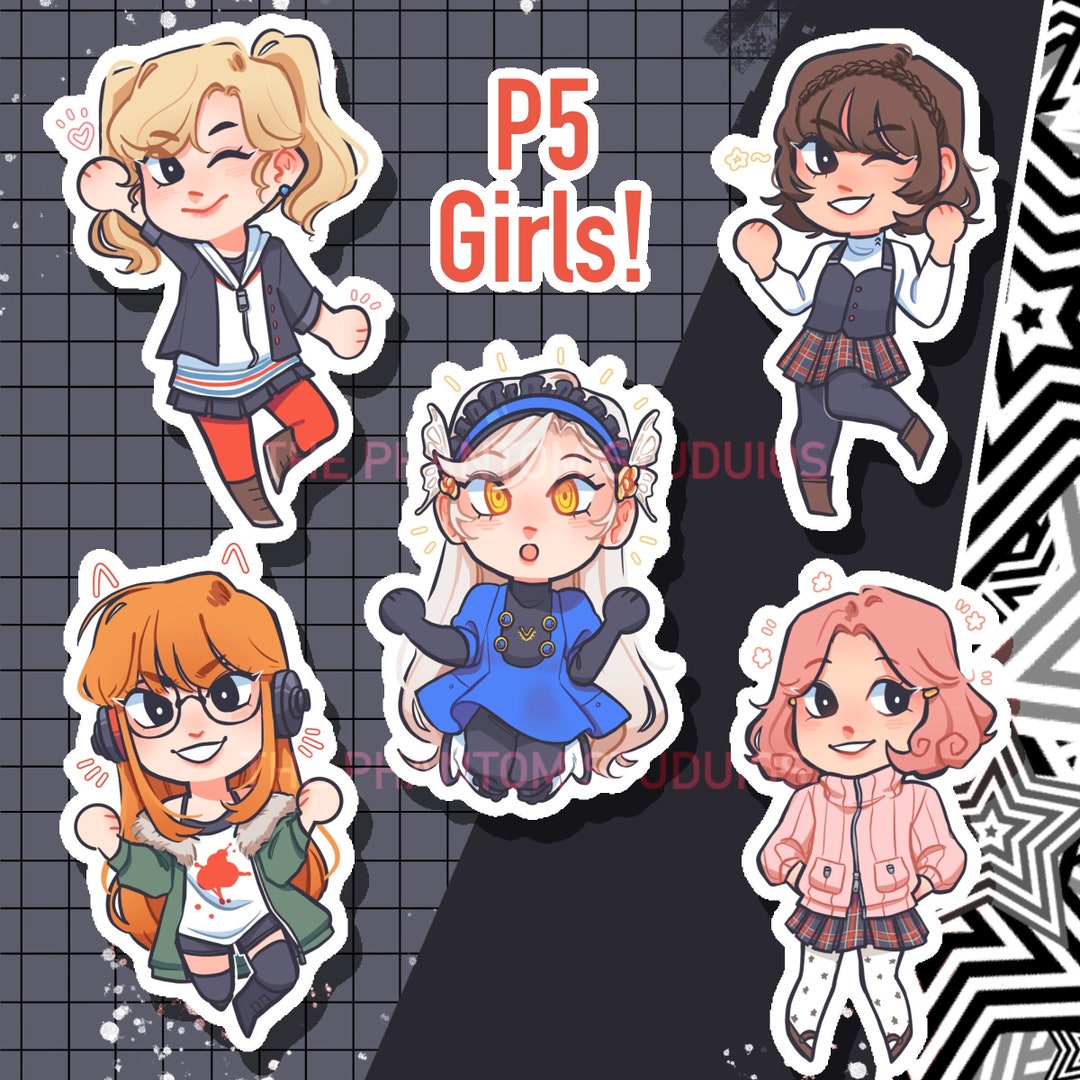 Persona 5 Phantom Thieves Girls Stickers | Vinyl | Decals | Stationery ...