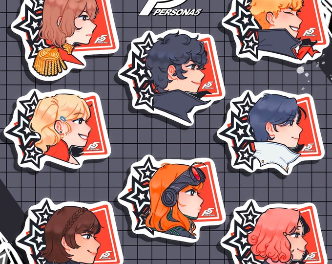 Persona 5 Phantom Thieves Metaverse Stickers Matte Decals Stationery - Etsy