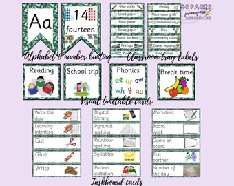 Tropical Classroom Banner Instant Download Tropical Decor - Etsy