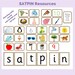 Editable SATPIN Pack With Sound Button Flashcards and Matching Initial ...