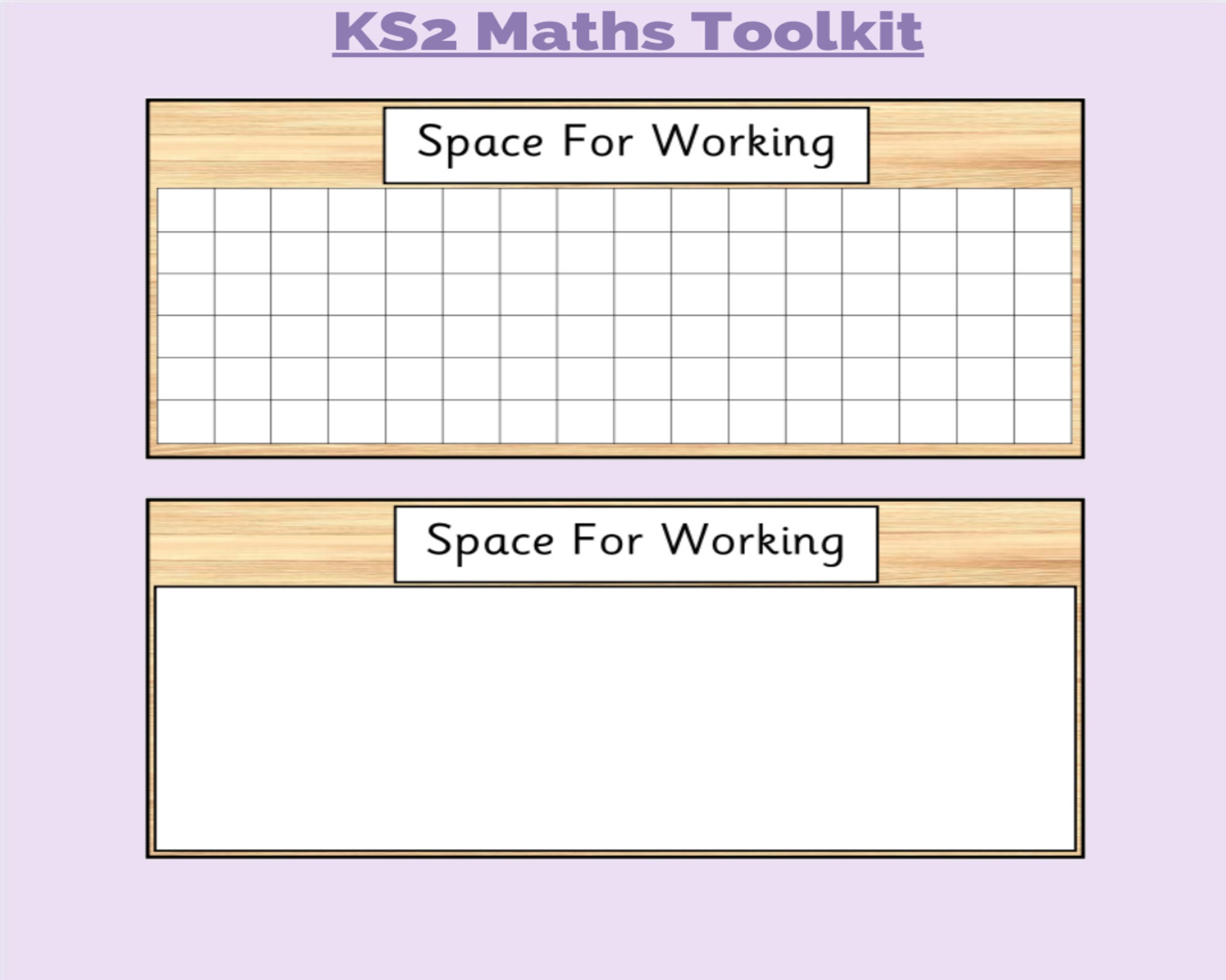 KS2 Year 5/6 Maths Toolkit Ten Frame, Hundred Square, Bar Model, Number ...