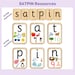 Editable SATPIN Pack With Sound Button Flashcards and Matching Initial ...
