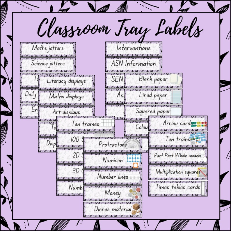 Editable Tropical Classroom Tray Labels | Resource Labels | Classroom ...