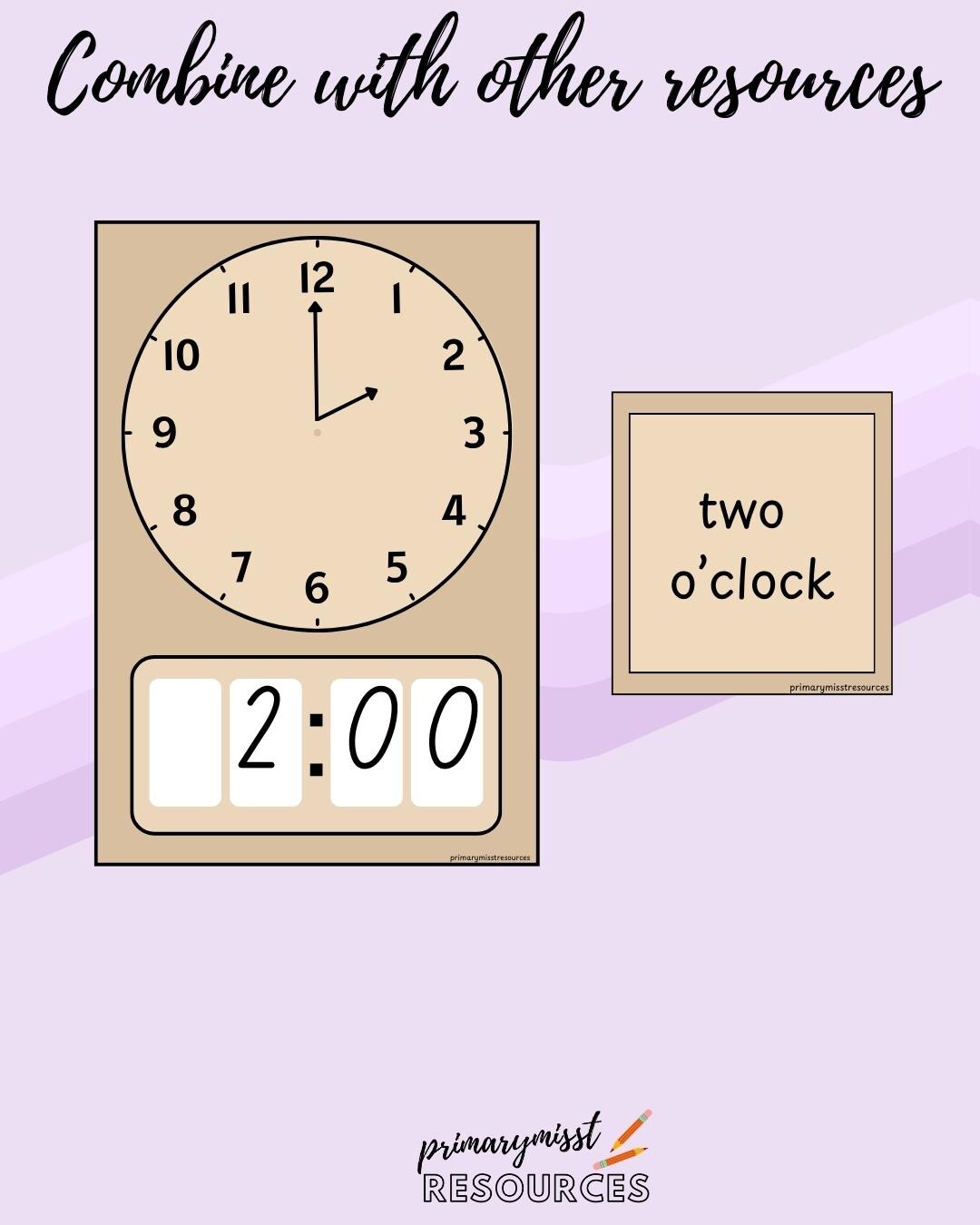 Time Bundle | Clock Templates | Time Cards | Telling Time Activities ...