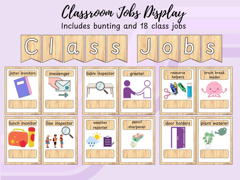 Classroom Jobs Display | Classroom Organisation | Classroom Roles ...