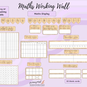 Physical Natural Maths Working Wall | Maths Display | Maths Resources ...