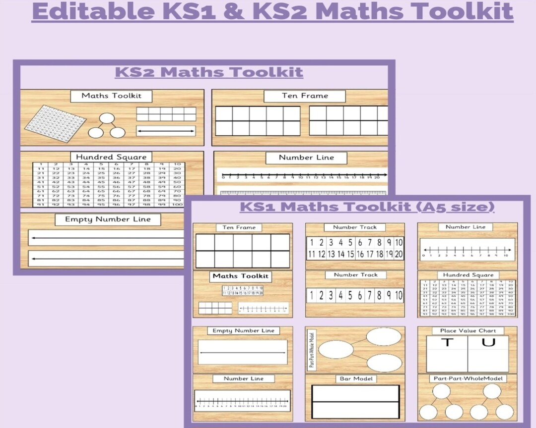 Teacher and Pupil KS1 and KS2 Maths Toolkits / Maths Resources - Etsy UK