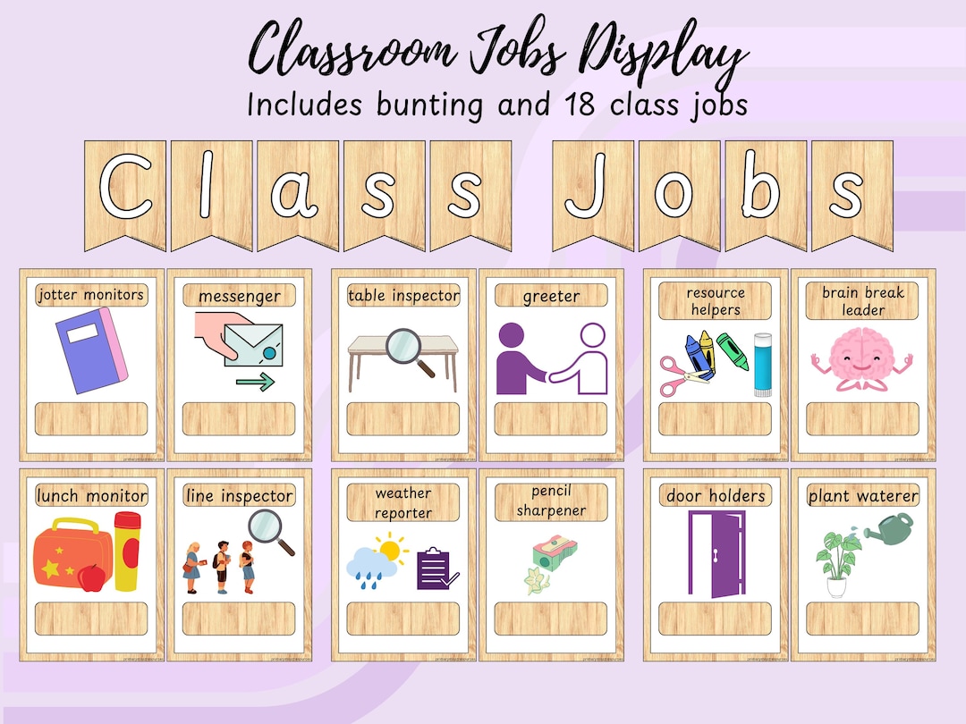 Physical Classroom Jobs Display | Classroom Organisation | Classroom ...