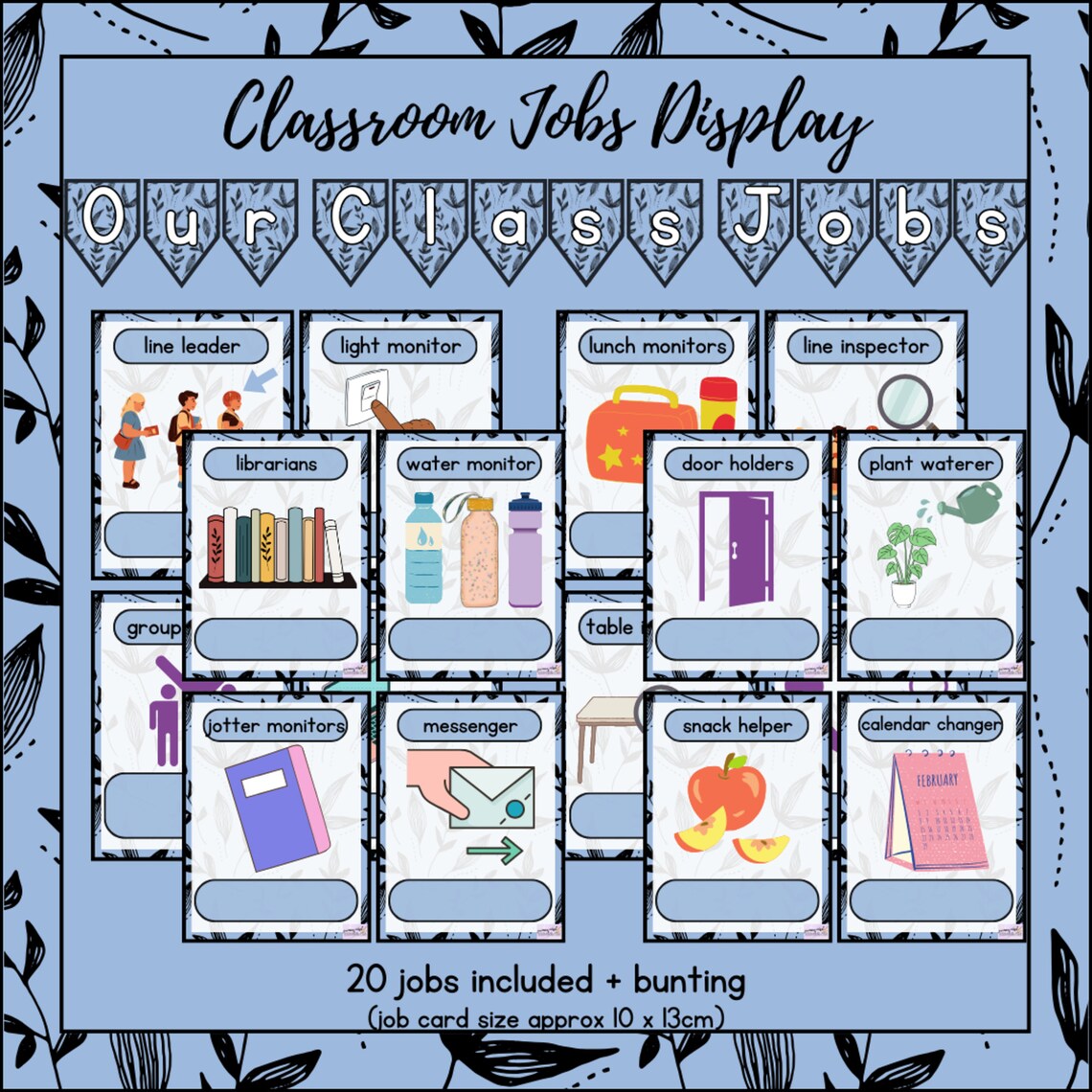 Editable Tropical Classroom Jobs Display Resource | Classroom ...