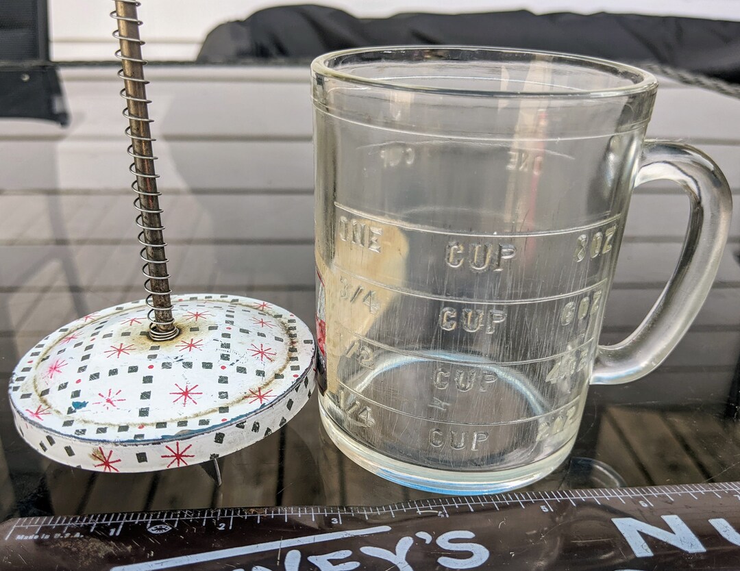 Vintage Mid Century Androck Onion Chopper Metal Snowflake Lid Wooden ...