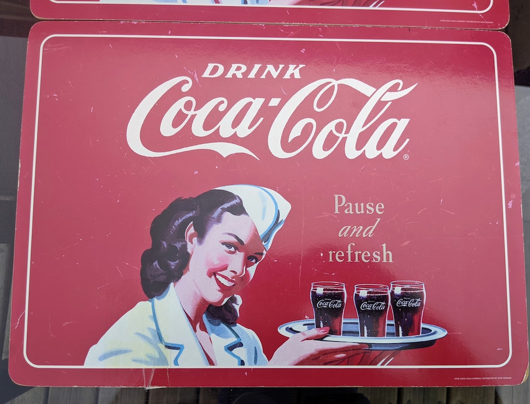 Set of 3 Throwback Coca Cola Table Placemats - Etsy