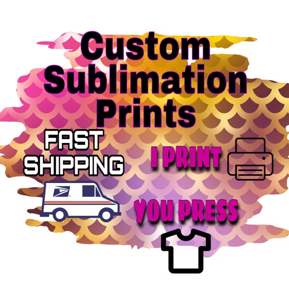 Custom Sublimation Prints - Etsy