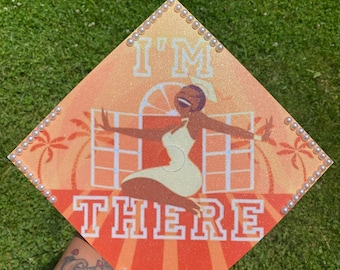 Im Almost There Graduation Cap Topper Princess Tiana - Etsy